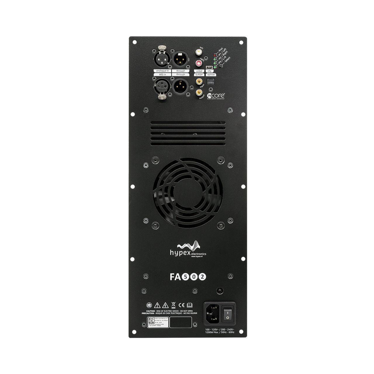 Hypex FusionAmp FA502 with on-board SMPS and DSP